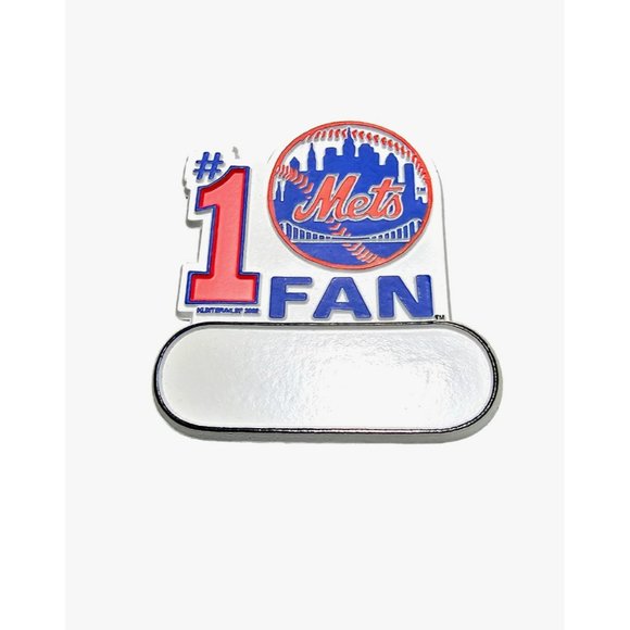 MLB Licensed | Other | New York Mets Fan Magnet Mets 1 Fan Size 3 By 3 ...